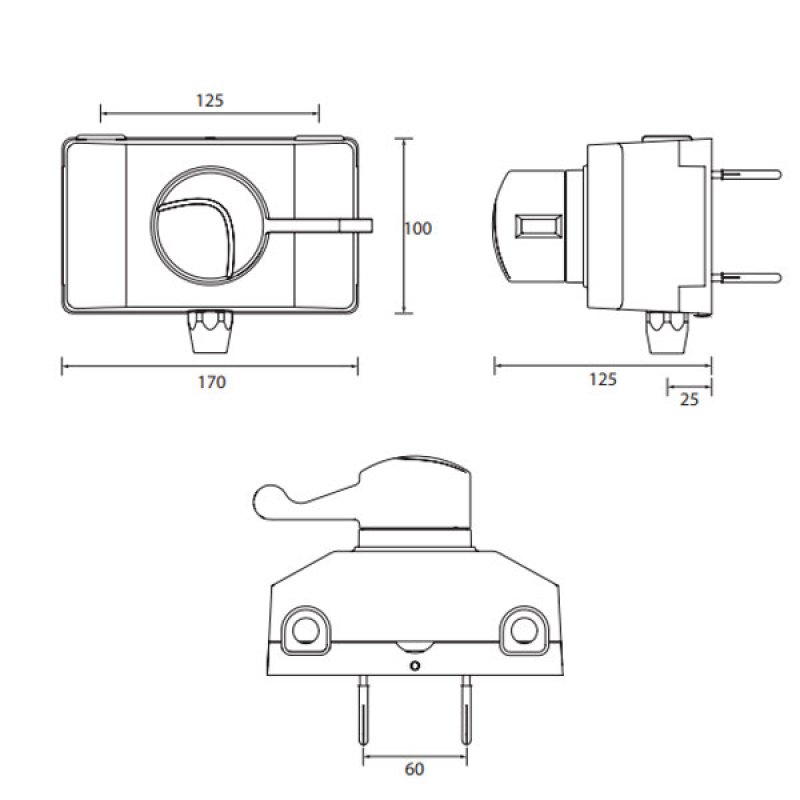 Bristan Commercial Shower Valve | OP TS1503 SCL C | Exposed | Chrome