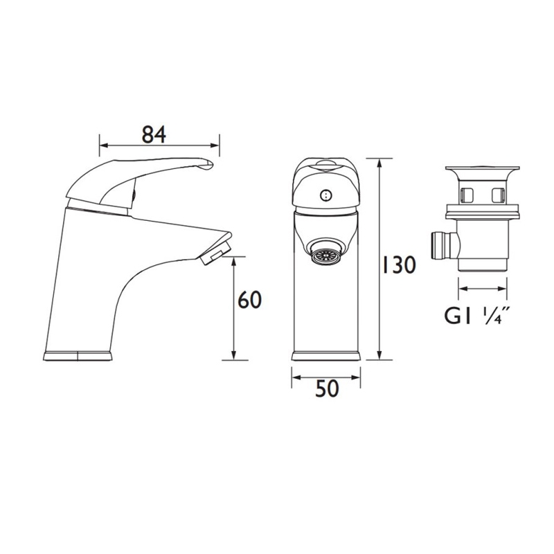 Bristan Java Basin Mixer | J SMBAS C | Deck Mounted | Chrome