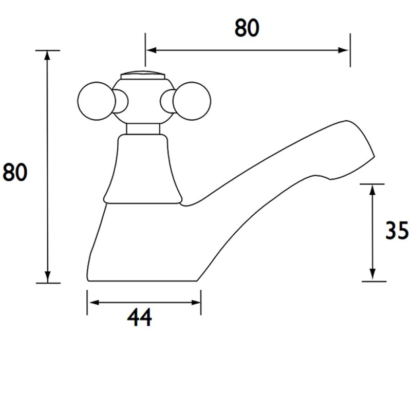 Bristan Regency Basin Taps (Pair) | R 1/2 C | Deck Mounted | Chrome