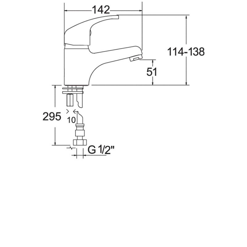 Deva Adore Basin Mixer | ADORE113 | Deck Mounted | Chrome