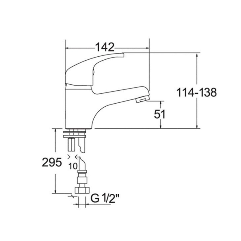 Deva Adore Basin Mixer | ADORE113/501 | Deck Mounted | Chrome