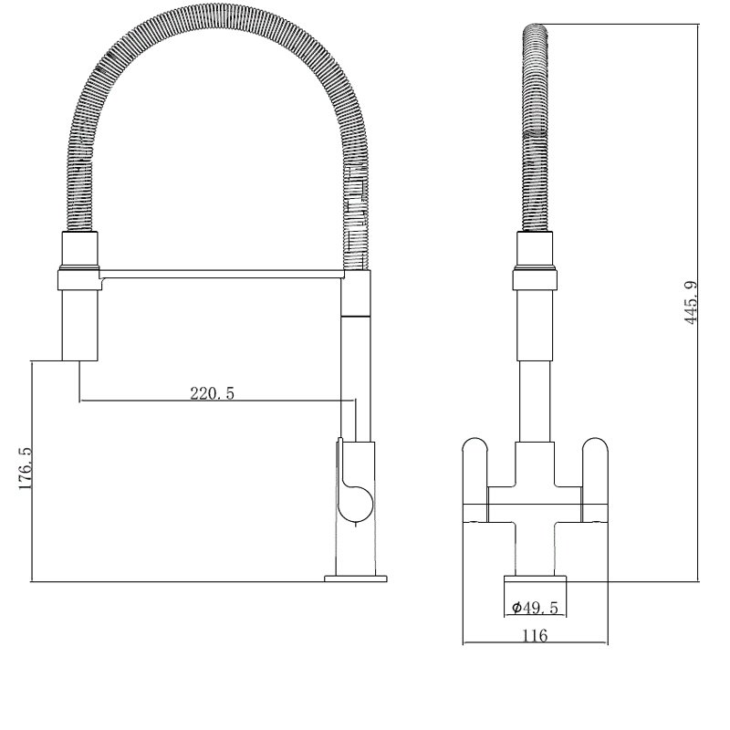 Deva Dunston | DUSMCP | Deck Mounted | Chrome