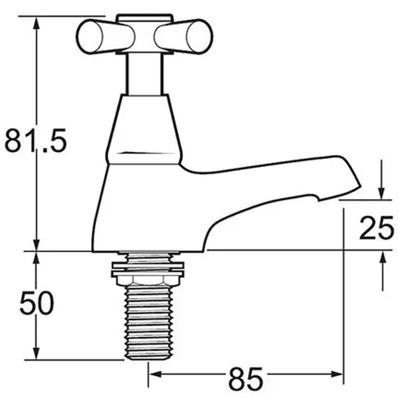 Deva Milan Bath Taps (Pair) | MILAN 102 | Deck Mounted | Chrome