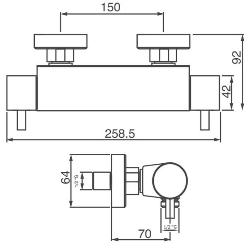Deva Sol Shower Valve | SOLBEF | Bar | Chrome