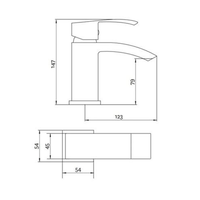 Deva Swoop Basin Mixer | SWO2113 | Deck Mounted | Chrome