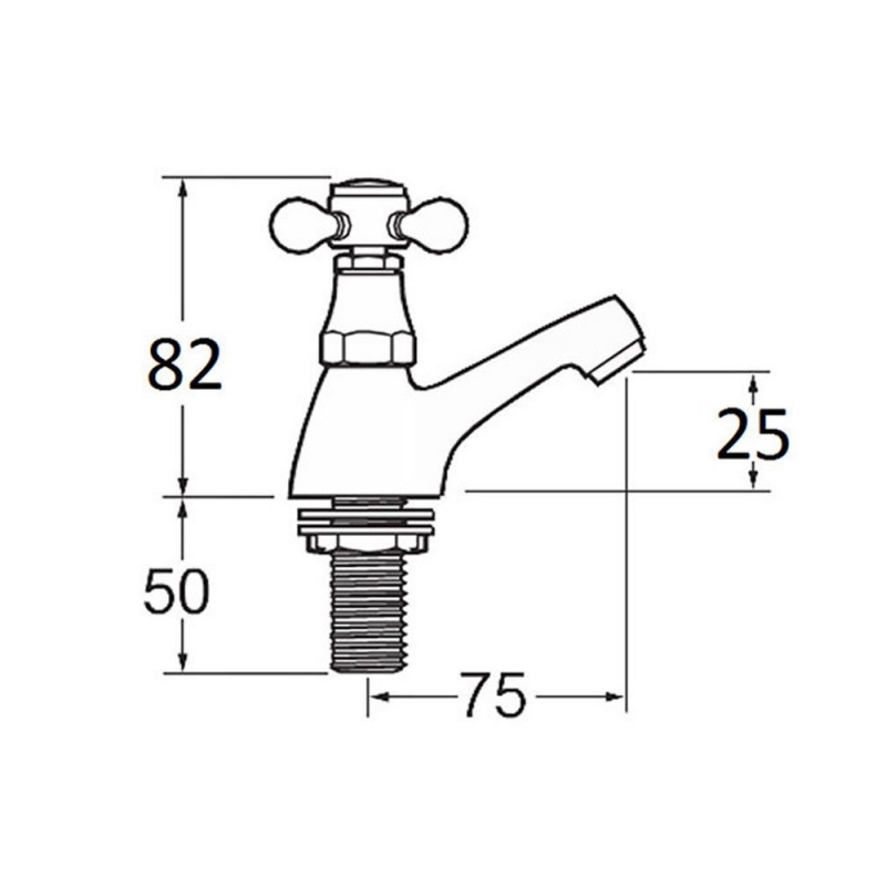 Deva Tudor Basin Taps (Pair) | TUD01/501 | Deck Mounted | Gold