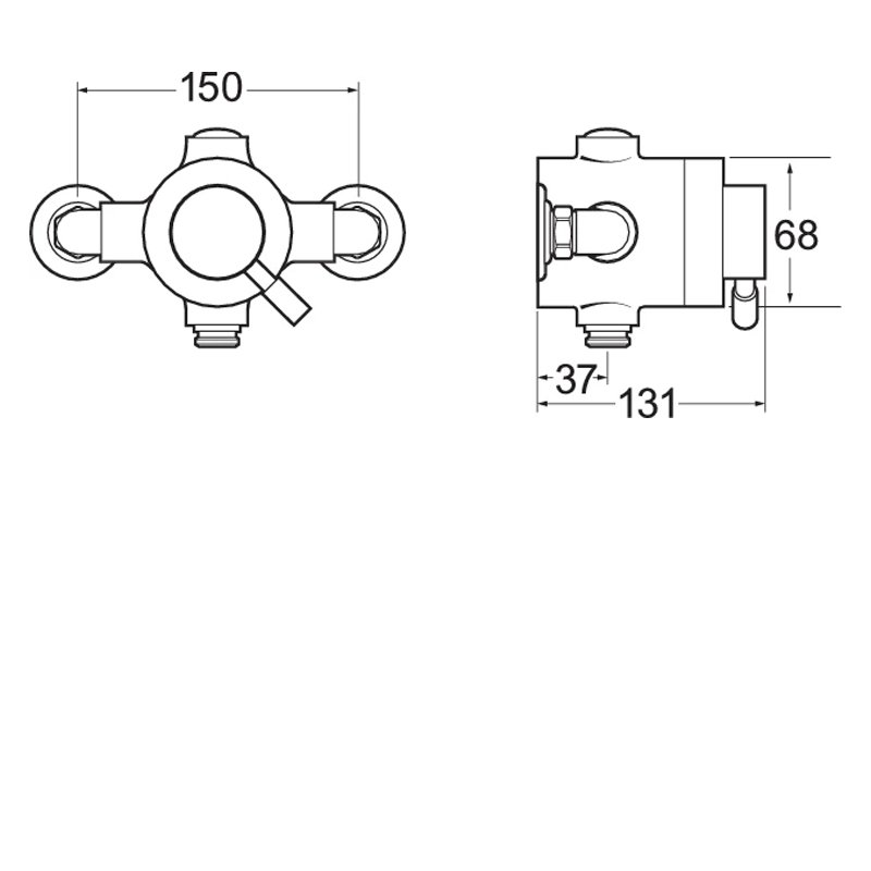 Deva Vision Shower Valve | VSNVSEQT01 | Exposed | Chrome