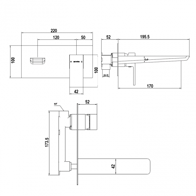 Deva Wai Basin Mixer Tap | WAIWMBCP | Deck Mounted | Chrome