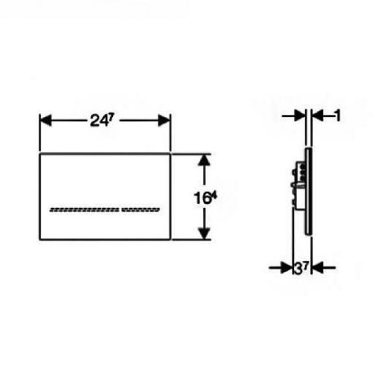 Geberit Sigma80 Flush Plate | 116.092.SG.6 | Black