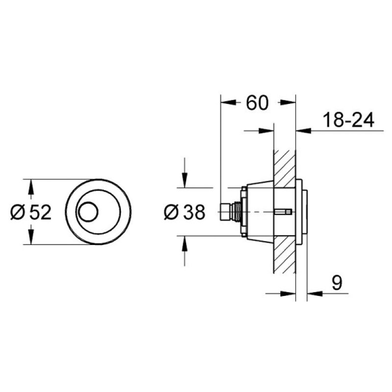 Grohe Flush Plate | 39056000 | White
