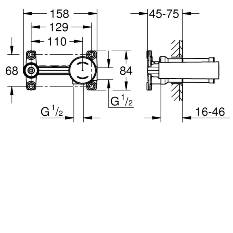 Grohe Concealed Body | 23571000 | Blue