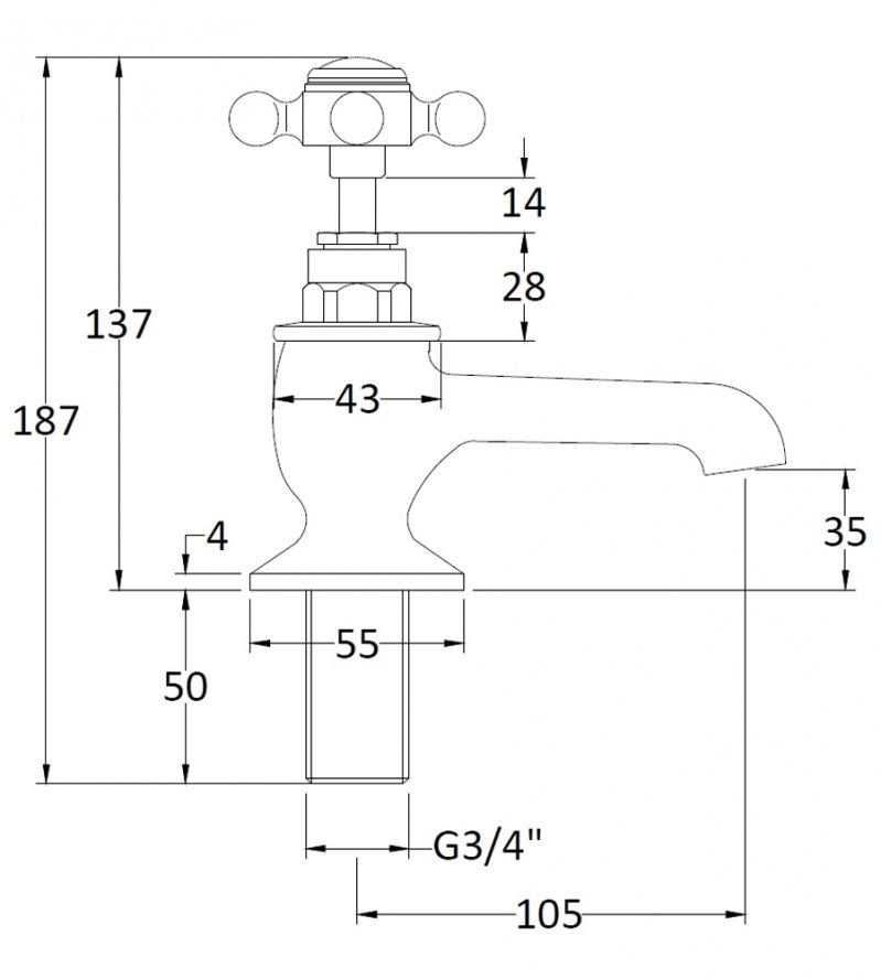 Hudson Reed Topaz Hexagonal Bath Taps (Pair) | BC302HX | Deck Mounted ...