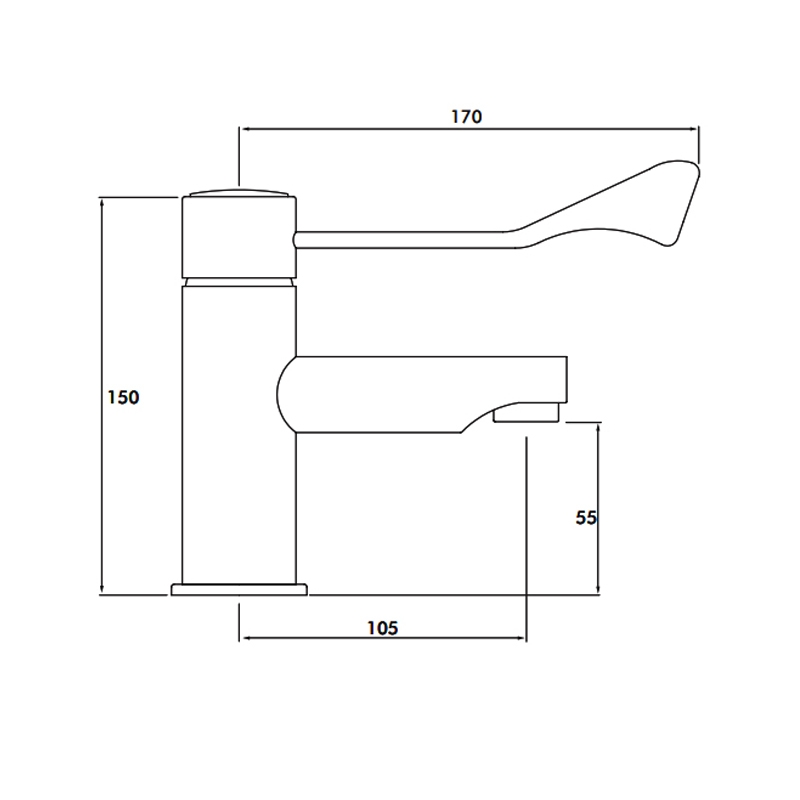 Inta Commercial Basin Mixer | LO985CP | Deck Mounted | Various