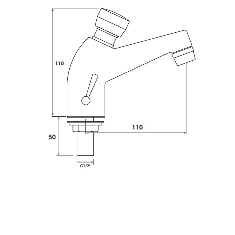Inta Commercial Basin Tap (Single) | NC180CP | Deck Mounted | Various