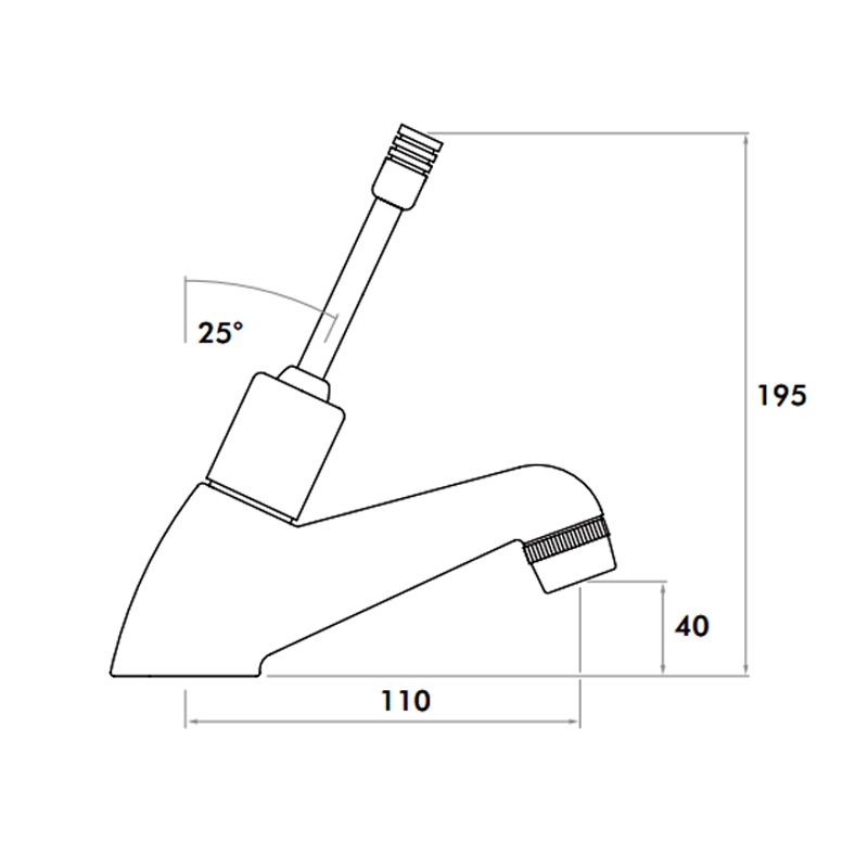 Inta Commercial Basin Tap (Single) | NC200CP | Deck Mounted | Various