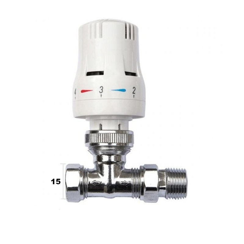 Prestige MaxTherm Radiator Valves | TRVSS | Straight | Chrome