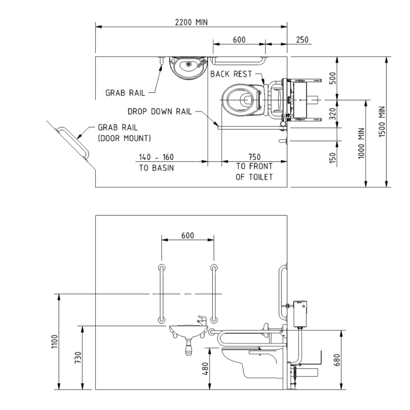 NYMAS Doc M Pack | DM830KCS/SS | Bathroom | Satin