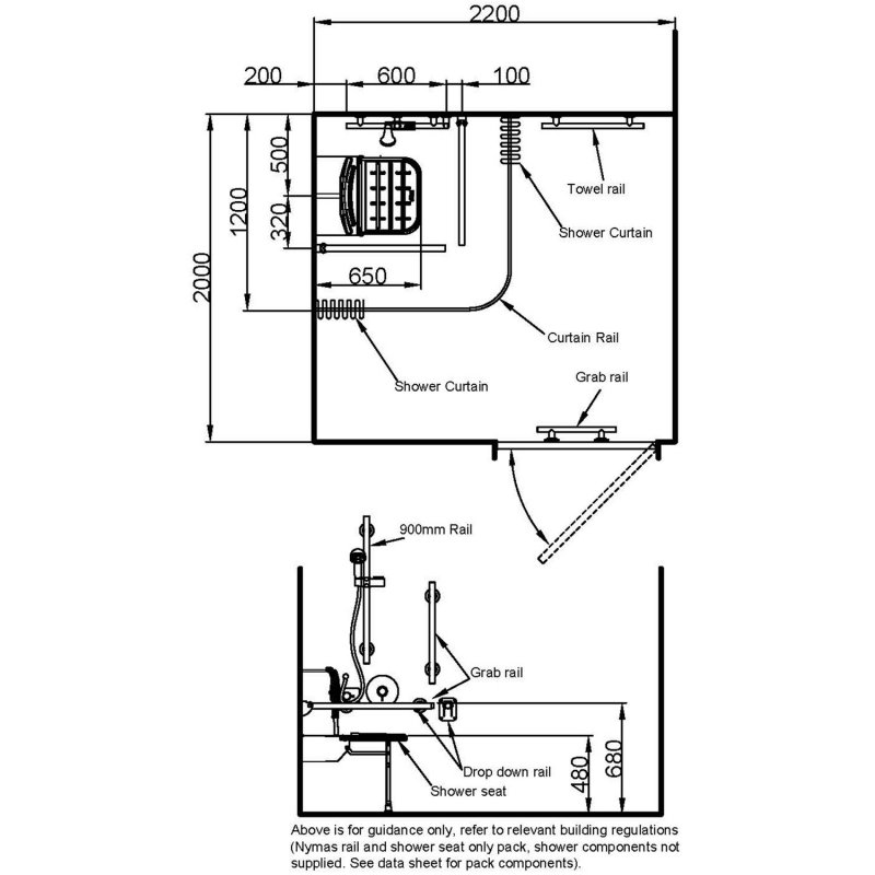 NYMAS Doc M Pack | 321101/SP | Shower Room | Polished