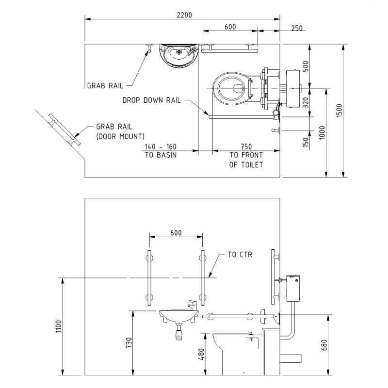 NYMAS Doc M Pack | NY03-DM-31100-SS | Bathroom | Satin
