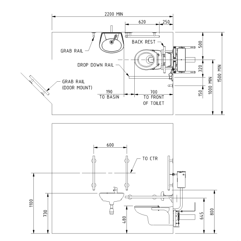 NYMAS Doc M Pack | NY03-DM-41100-SS | Bathroom | Satin