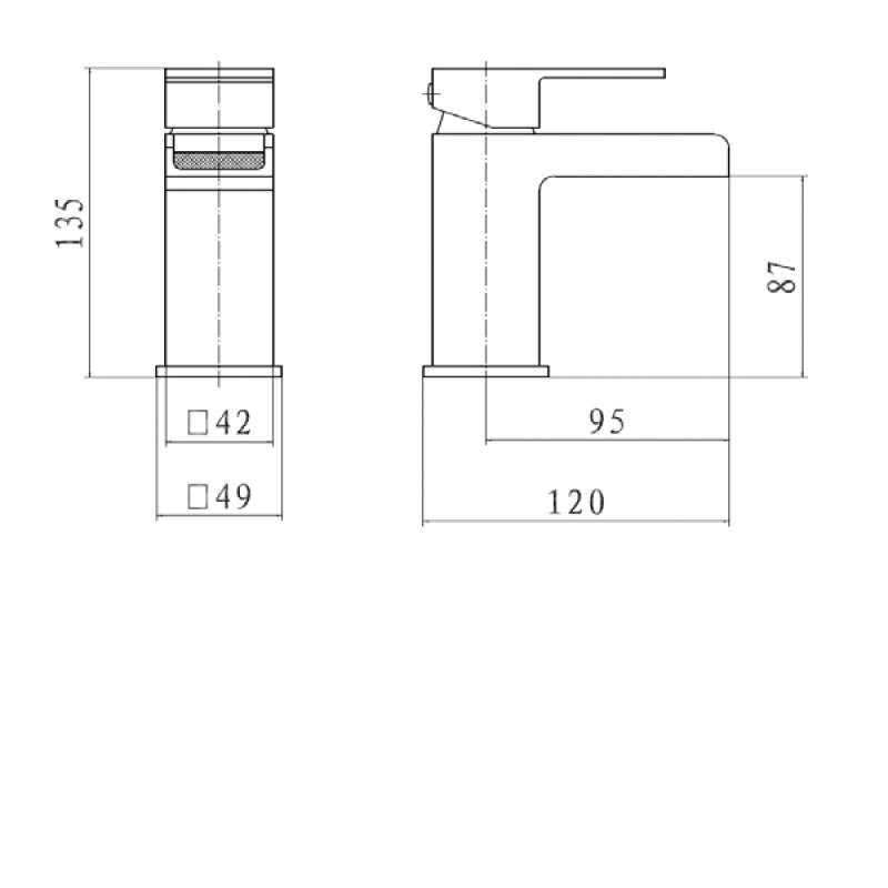 Prestige Phase Basin Mixer | TAP035PH | Deck Mounted | Chrome