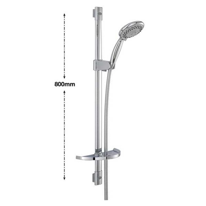 Sagittarius Slider Rail Shower Kit | SRK/537/C | Modern | Chrome