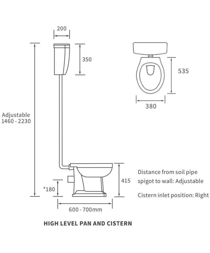 Signature Aphrodite Toilet | SIGN1906 | High Level | White