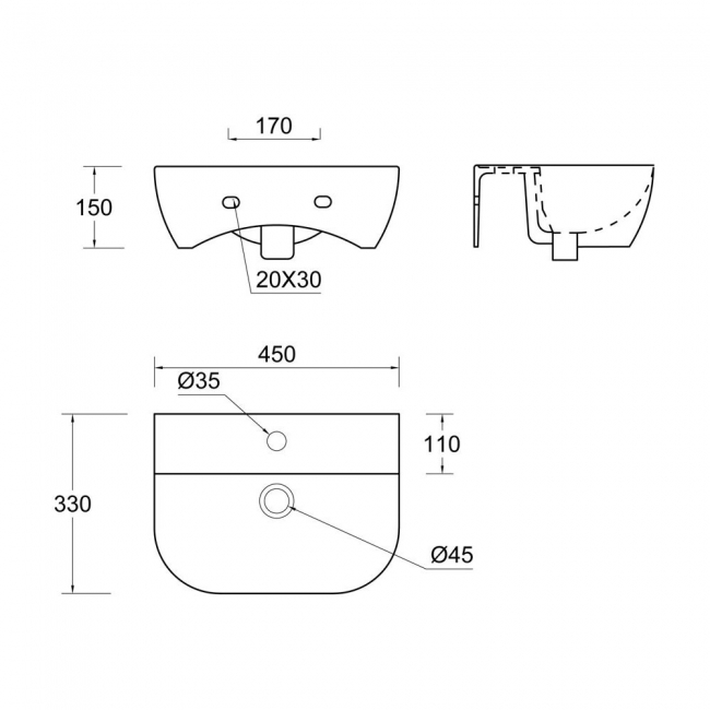 Signature Aztec Basin | SIGN106862 | 450mm | 1TH