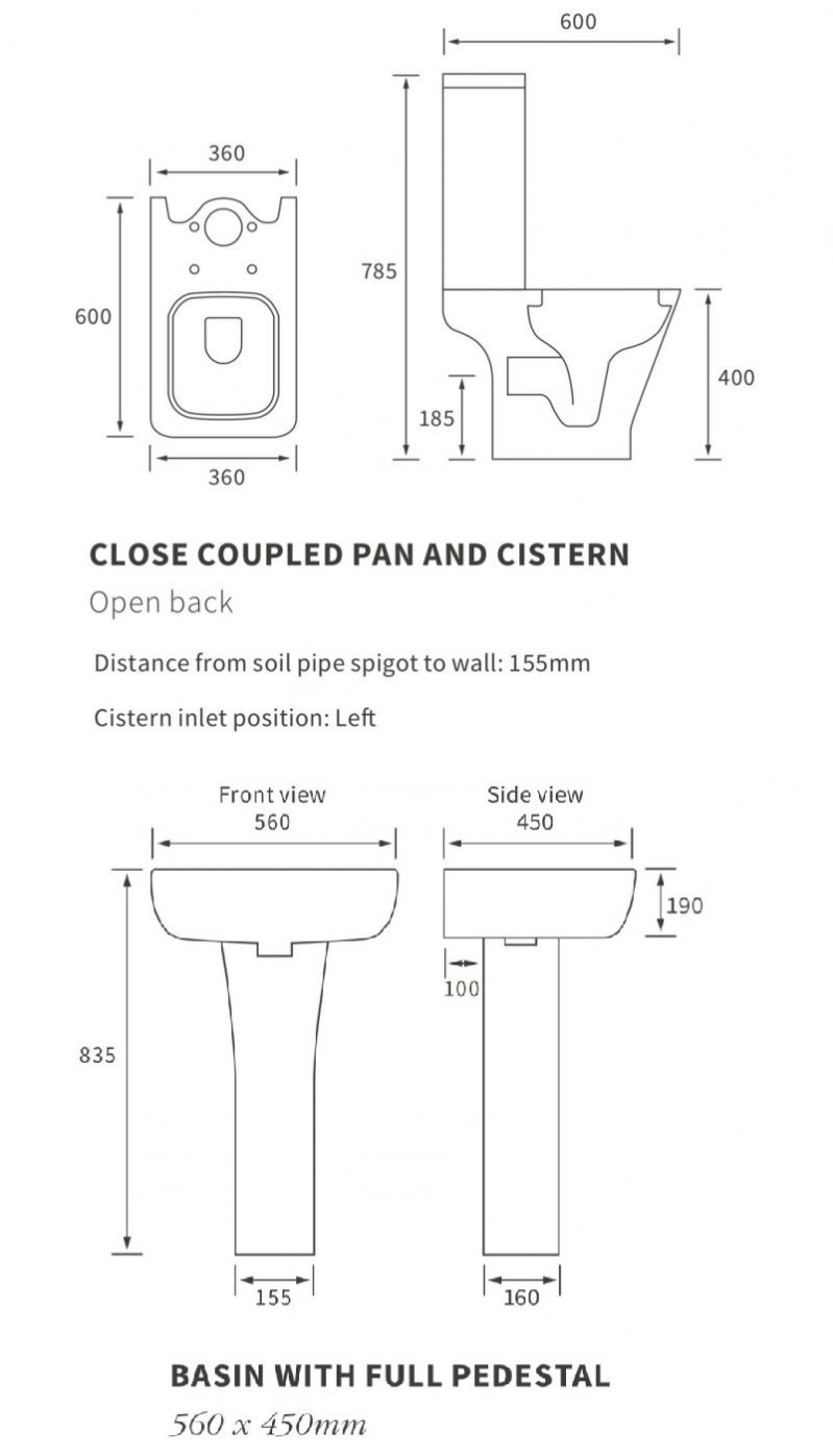 Signature Aztec Bathroom Suite | Toilet + Basin | SIGN1857 + SIGN1779