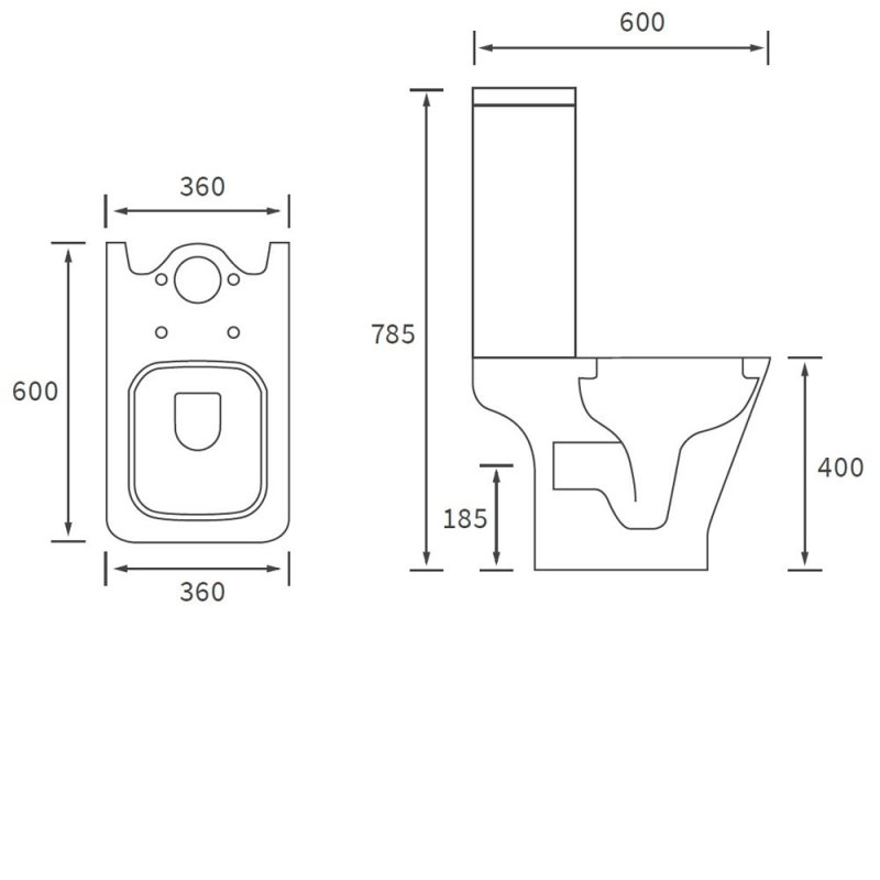 Signature Aztec Toilet | SIGN101521 | Close Coupled | White