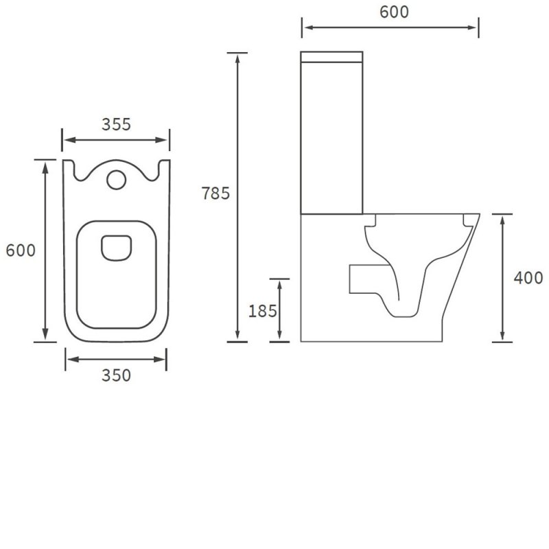 Signature Aztec Toilet | SIGN101519 | Close Coupled | White