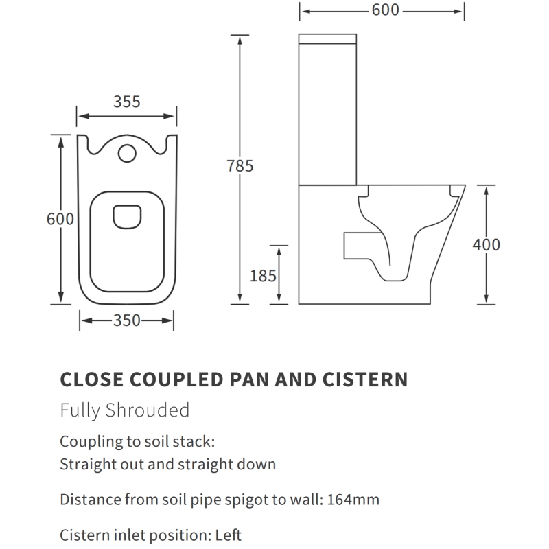 Signature Aztec Toilet | SIGN100527 | Close Coupled | White