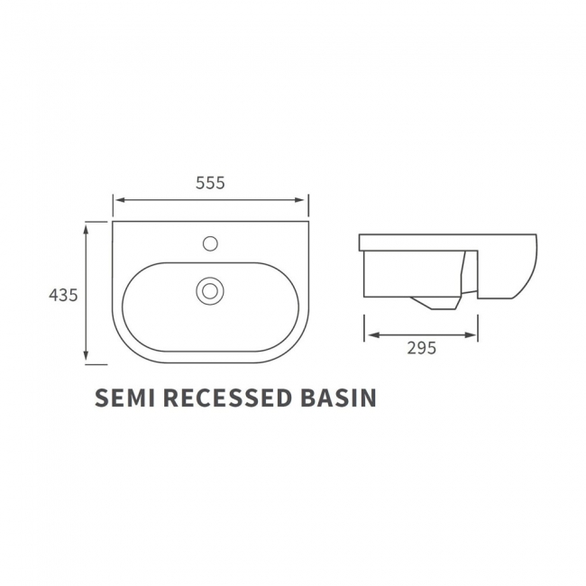Signature Como Basin | SIGN106135 | 555mm | 1TH