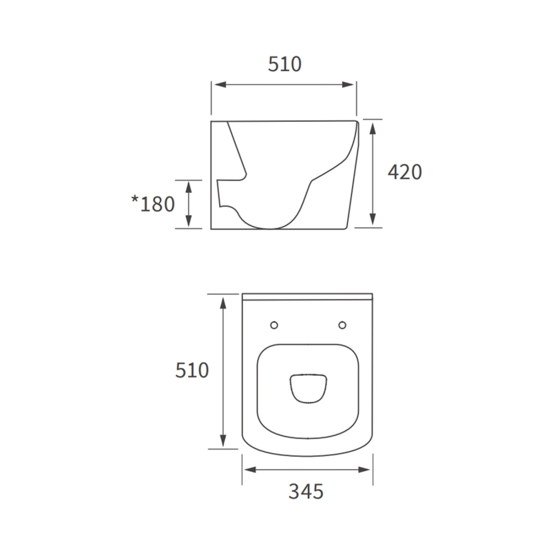 Signature Poseidon Toilet | SIGN106148 | Back to Wall | White