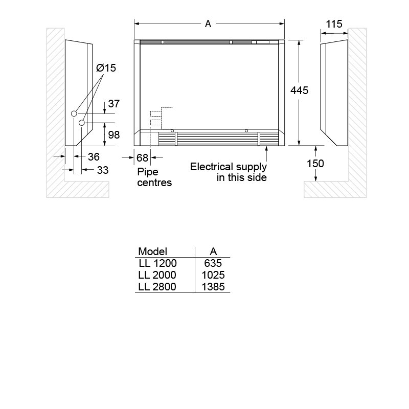 Smiths Ecovector Fan Convector | Low Level | HPEV50002 | Central Heating