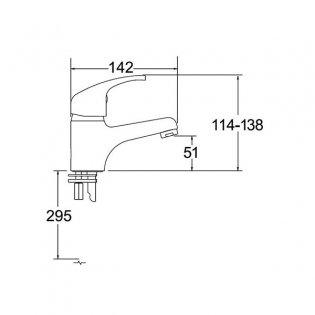 Deva Adore Basin Mixer | ADORE113/501 | Deck Mounted | Chrome