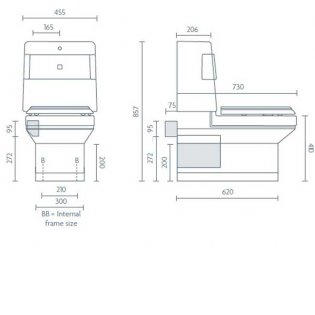 Impey Closomat Toilet | CLOS-O-MAT | Close Coupled | White