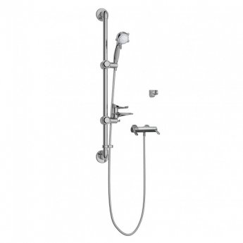 AKW Arka Bar Shower | 25420CH | 1 Outlet | Chrome
