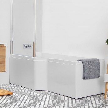 Carron Urban Edge L-Shaped Bath | 02427 | 1575mm x 700-850mm | Acrylic