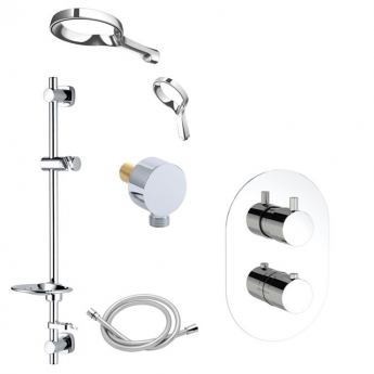 Deva Aurajet Aio Concealed Shower | AOCSP | 1 Outlet | Chrome