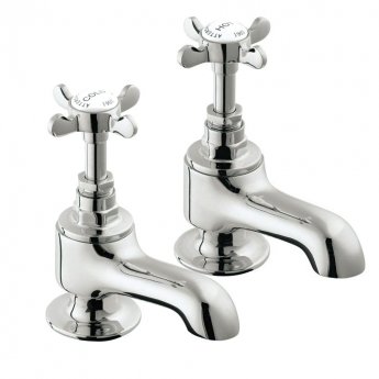 Deva Coronation Bath Taps (Pair) | CR20 | Deck Mounted | Chrome
