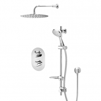 Deva Kiri Satinjet MK2 Concealed Shower | CSPR02 | 2 Outlet | Chrome