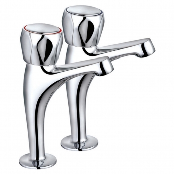 Deva Vitality Taps (Pair) | VR103 | Wall Mounted | Chrome