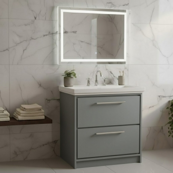 Hudson Reed Lille Vanity Unit | 800mm | LIL2335B | Coastal Grey