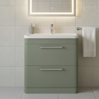 Hudson Reed Solar Vanity Unit | 800mm | SOL803B | Fern Green