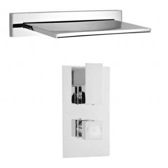 Hudson Reed Waterfall Bath Filler | PN300+ART3210 | Wall Mounted | Chrome