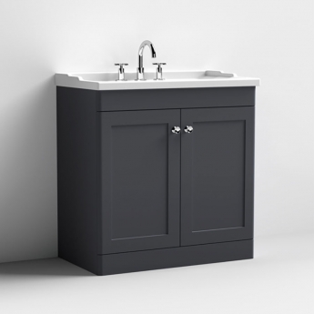 Nuie Classique Vanity Units | 800mm | CLC1426G | Satin Anthracite