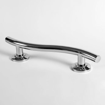 NYMAS Stainless Steel Grab Rail | 310235/SP | Curved | Polished