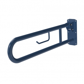 NYMAS Stainless Steel Grab Rail | 211480/DB | Hinged | Dark Blue