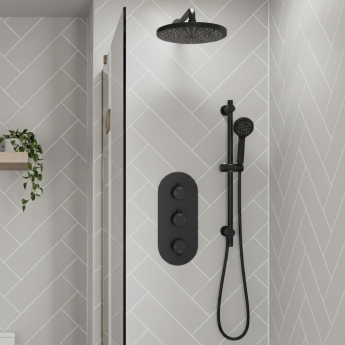 Signature Reflex Concealed Shower | SIGN116245 | 2 Outlet | Matt Black